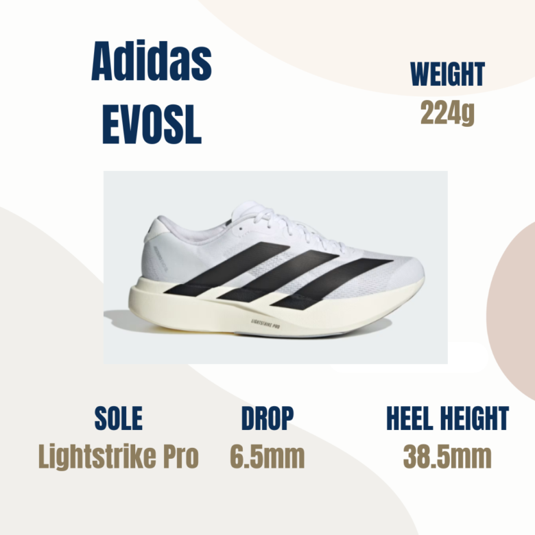 口コミ情報！重さやサイズ感を紹介 アディダス EVOSL レビュー | ラントク